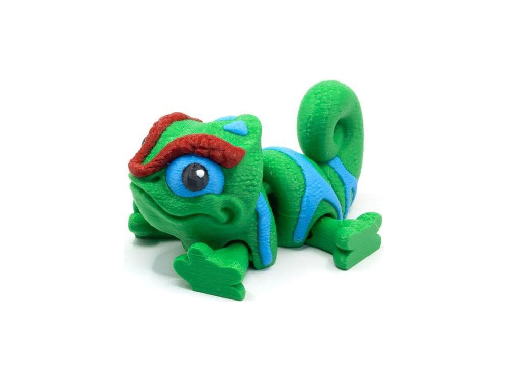 3D Printed Chibi Panther Chameleon Large - Unique Reptile Decor