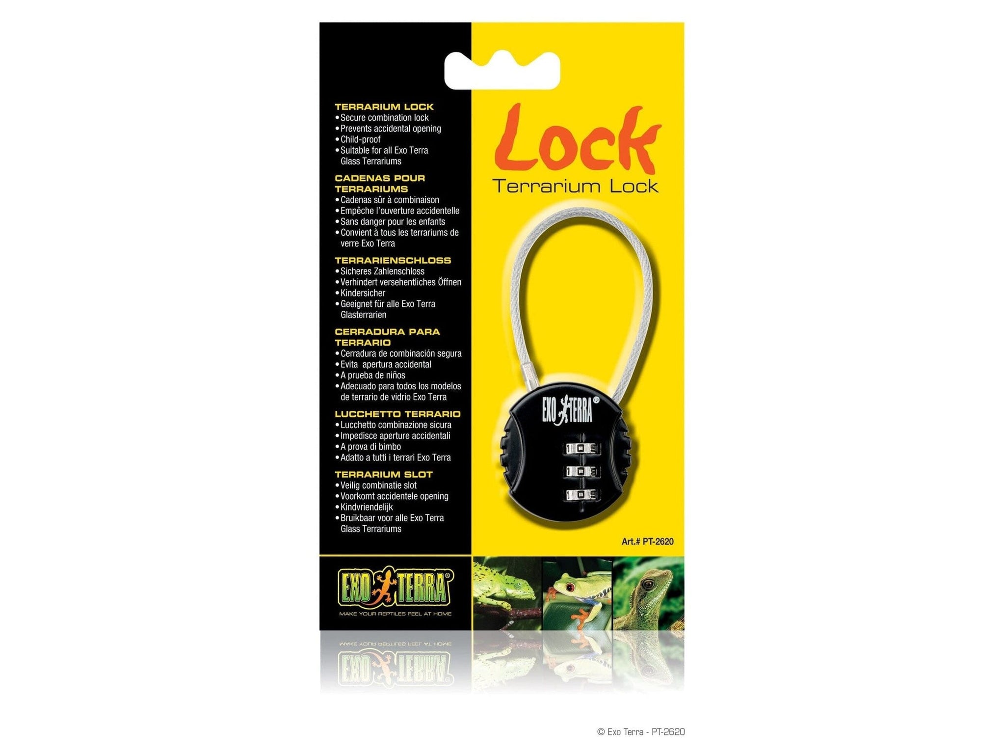 Exo Terra Terrarium Lock - Secure Combination Lock for Terrariums