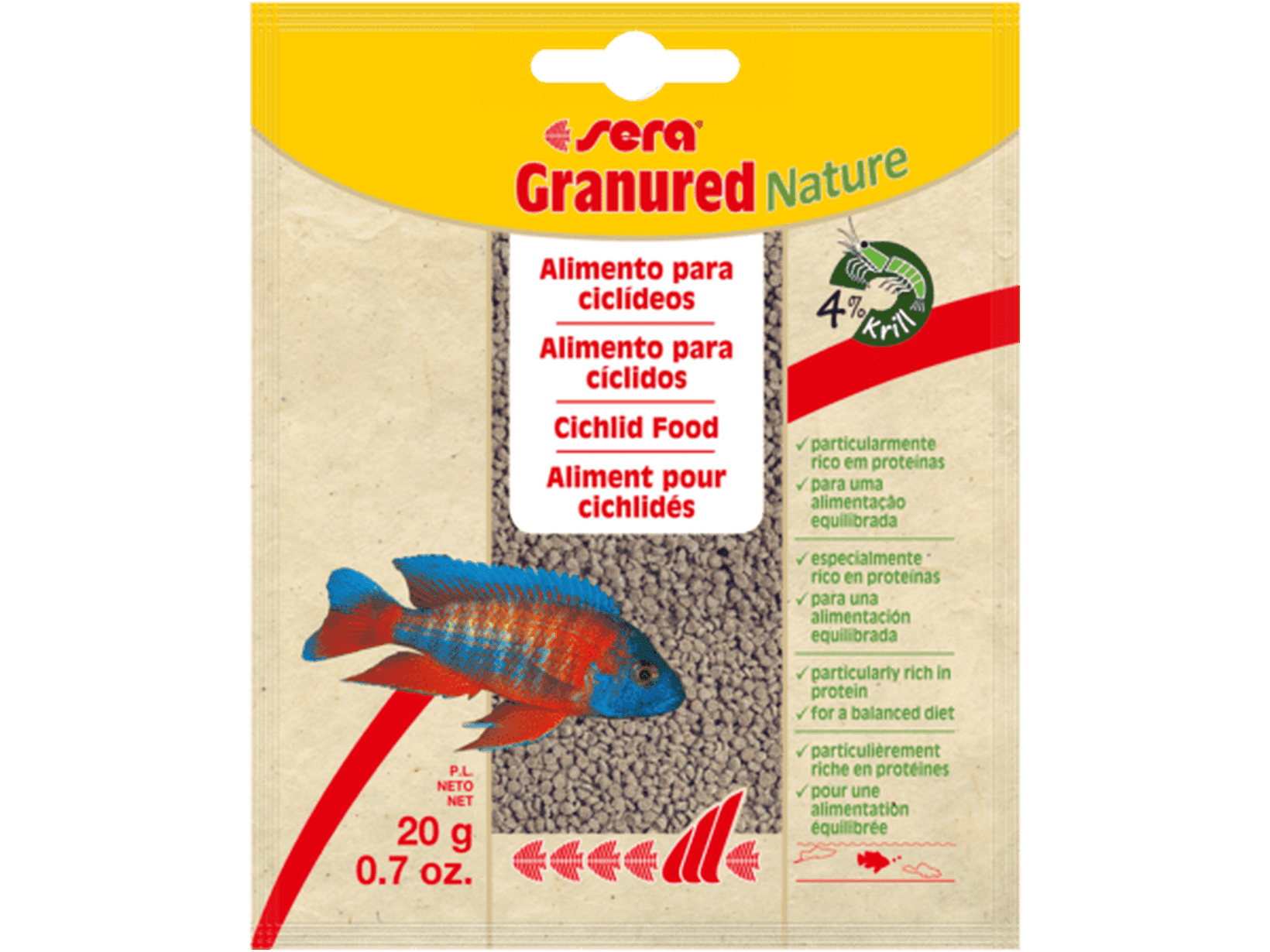 Sera Granured Nature 1.2oz - Premium Cichlid Food | Shop Now