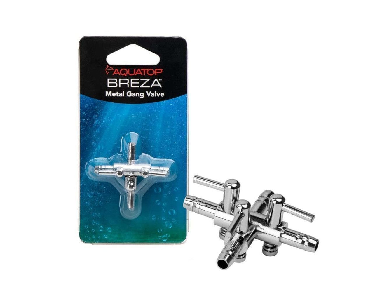 Aquatop BREZA Metal Gang Valve 3-Way | Air Control for Aquariums