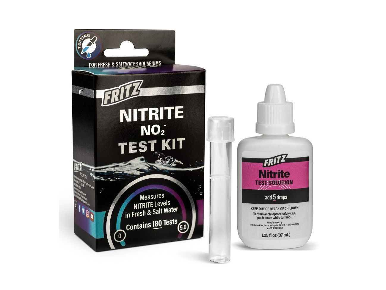 Fritz Nitrite Test Kit 1ea/One Size - Aquarium Water Testing