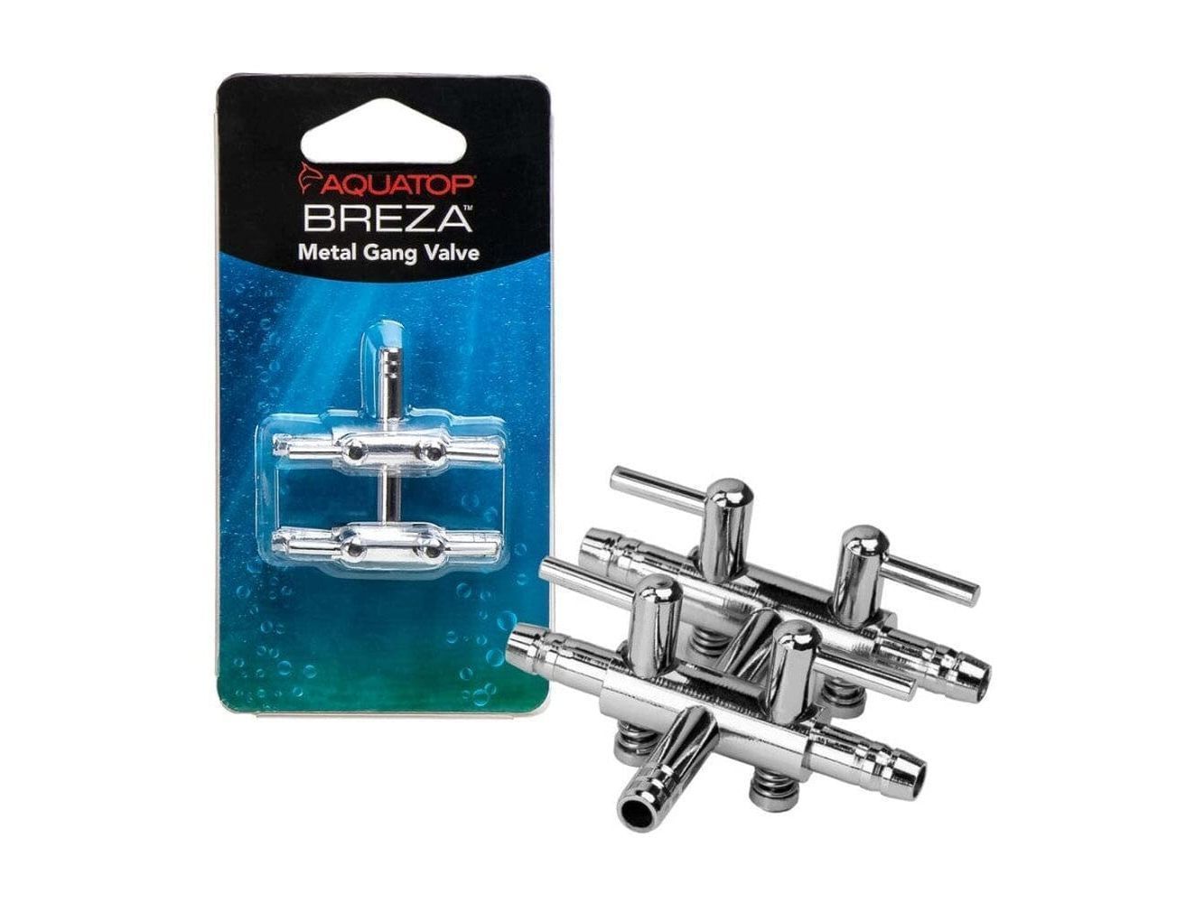 Aquatop BREZA Metal Gang Valve 4-Way for Aquarium Air Control
