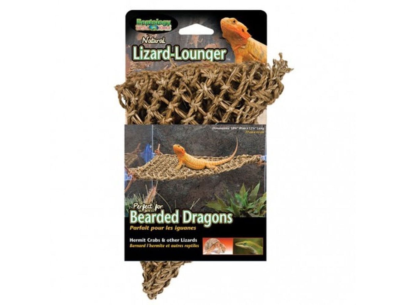 Penn Plax Lizard Lounger Corner Small - Natural Climbing & Resting Mat