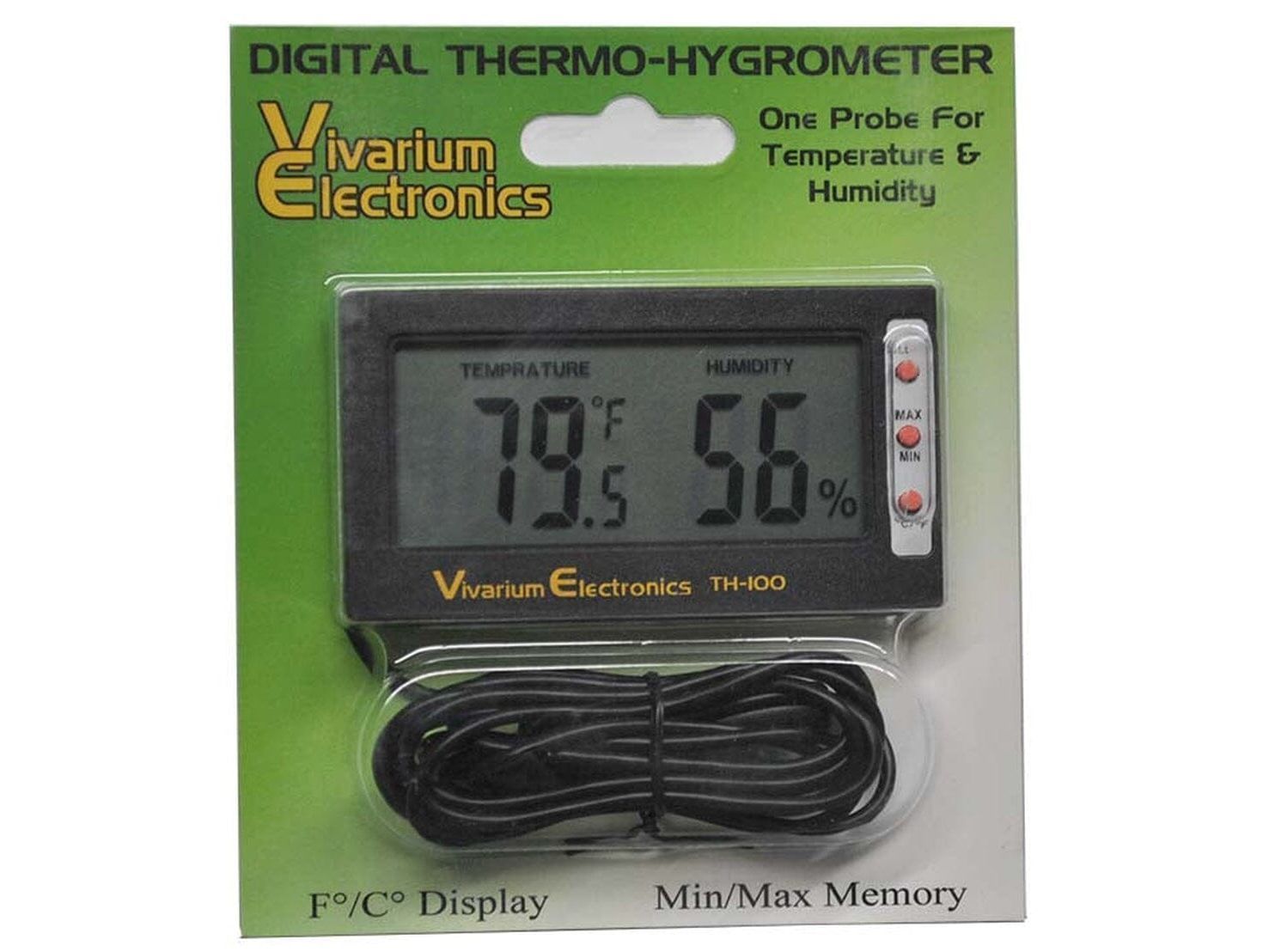 Vivarium Electronics TH-100 Digital Thermometer & Hygrometer