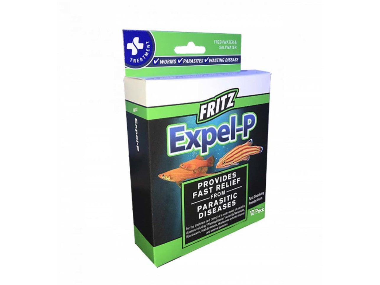 Fritz Expel-P Parasitic Fish Medication - 10 Count | MorphMarket